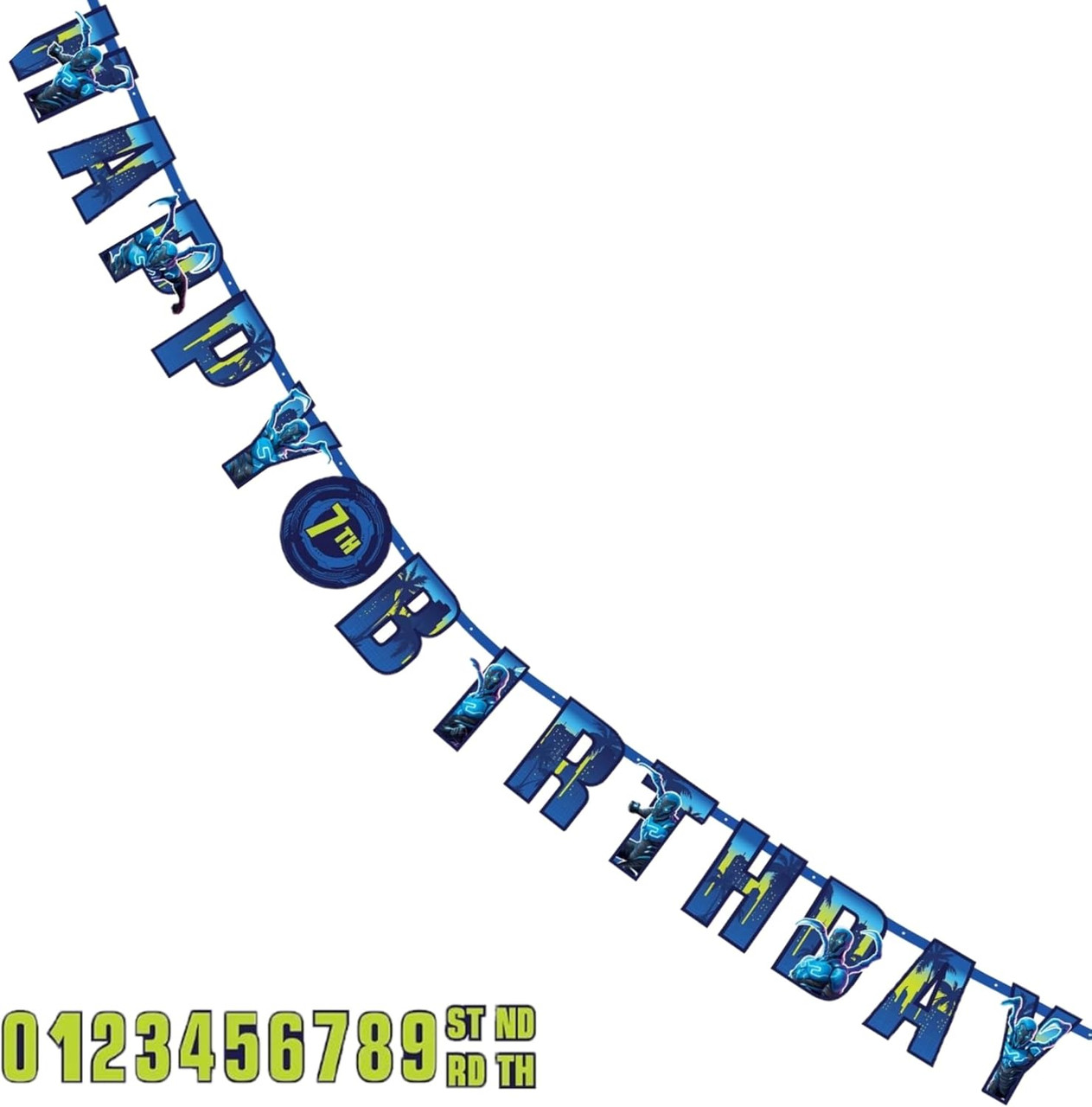 Blue Beetle DC Comics Superhero Birthday Party Decoration Jumbo Letter ...