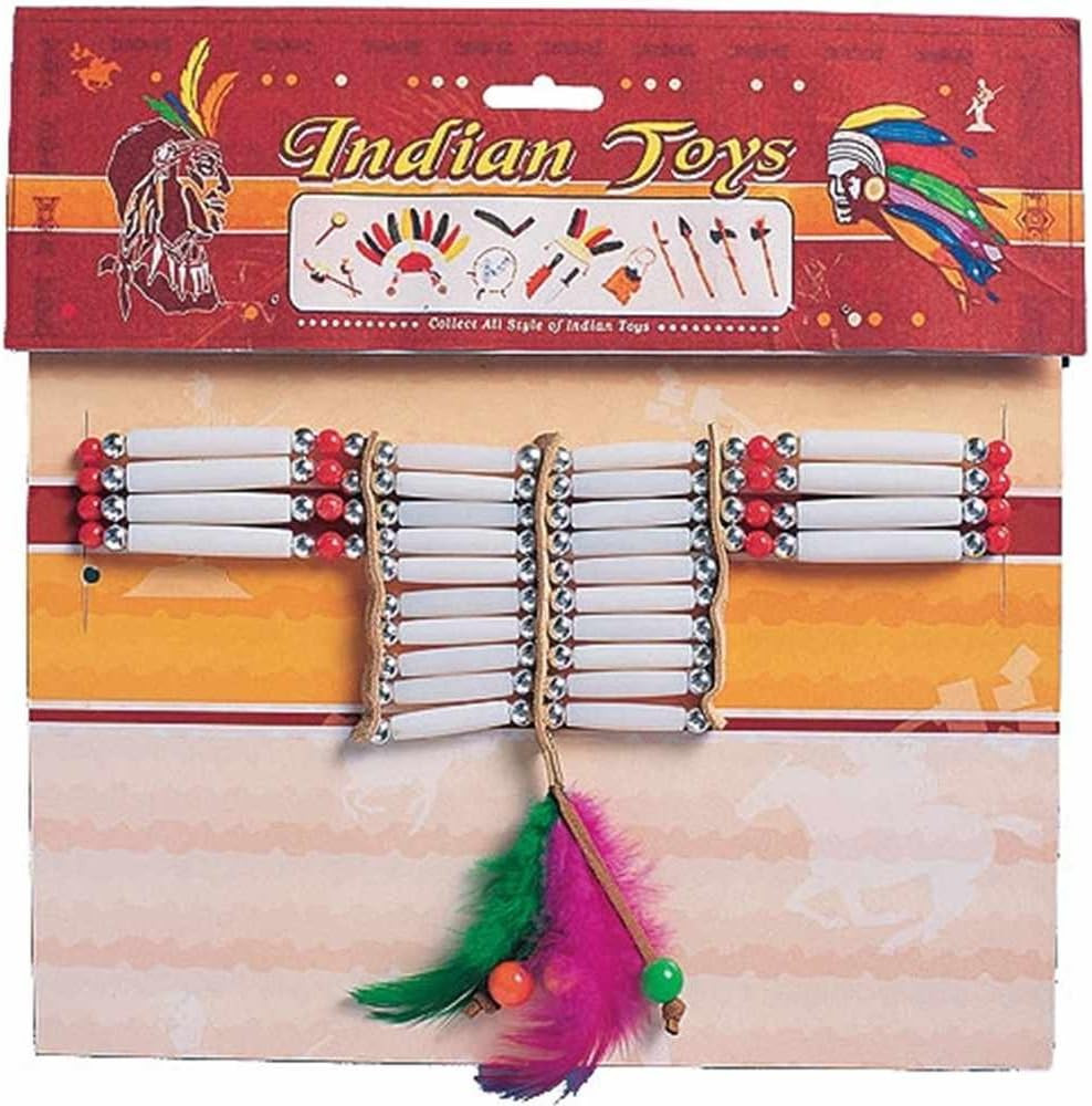 Native American Warrior Necklace Indian Choker Halloween Adult Costume ...