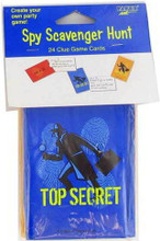 Top Secret Agent Detective Spy Birthday Party Favor Activity Scavenger ...