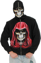 Boy's Evil Empire Skull Hoodie Sweatshirt Fancy Dress Up Halloween ...