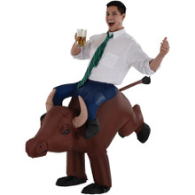 Inflatable Bull Rider Animal Rodeo Suit Yourself Fancy Dress Halloween ...