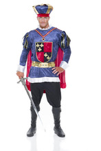 King Medieval Prince Ruler Royalty Fancy Dress Up Halloween Deluxe ...