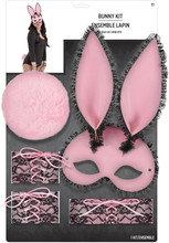 Bunny Kit Pink Rabbit Suit Yourself Fancy Dress Up Halloween Costume ...