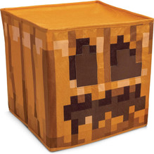 Jack O Lantern Block Head Mask Minecraft Fancy Dress Halloween Costume ...