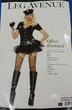 Officer Bombshell Police Officer Cop Fancy Dress Up Halloween Sexy ...