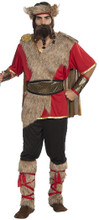 Viking King Warrior Chieftain Norse Nordic Fancy Dress Halloween Adult ...