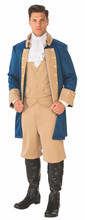 Patriotic Man Colonial Settler General Fancy Dress Up Halloween Adult ...