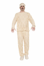 Mummy White Undead Scary Egyptian Pharaoh Fancy Dress Halloween Adult ...