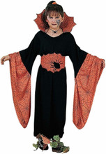 Spiderella Wicked Witch Black Gothic Gown Fancy Dress Up Halloween ...