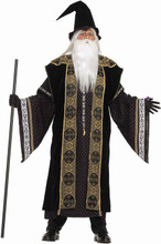 Wizard Merlin Medieval Sorcerer Deluxe Fancy Dress Up Adult Halloween ...