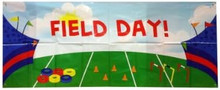 Field Day School Activity Sports Party Decoration Giant Plastic Sign ...