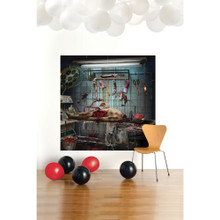 The Morgue Haunted House Carnival Halloween Party Decoration Scene ...