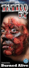 Burned Alive Trauma Tattoo FX Makeup Fancy Dress Up Halloween Costume ...