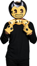 Bendy Kit Dark Revival Mask Fancy Dress Up Halloween Adult Costume ...