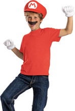 Mario Elevated Kit Super Mario Fancy Dress Up Halloween Child Costume ...