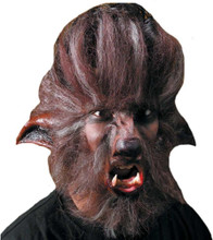 Wolfman Werewolf Wolf Man Animal Brown Halloween Costume Makeup Latex ...