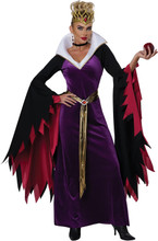 Evil Queen Cosplay Dress Fairy Tale Snow Fancy Dress Up Halloween Adult ...