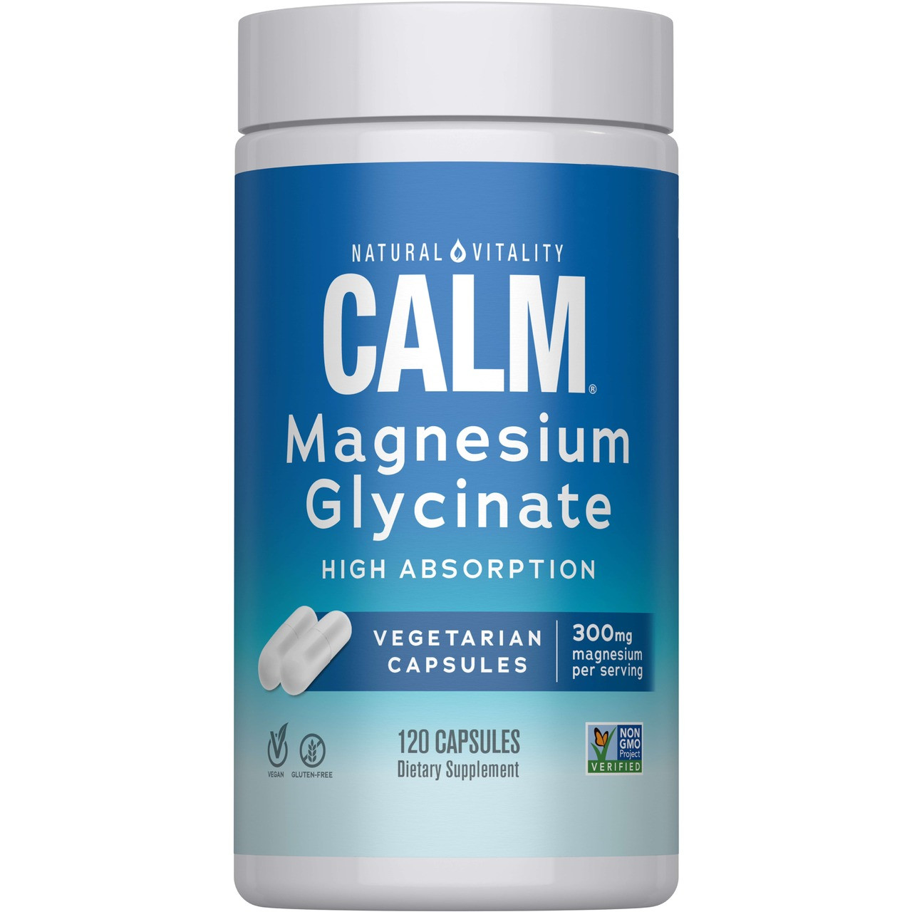 Natural Vitality CALM Magnesium Glycinate - 120 Capsules ...