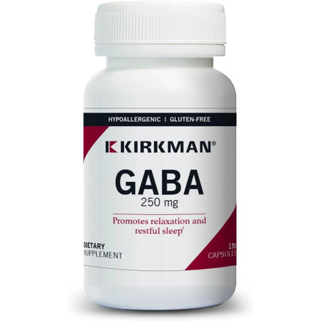 Kirkman Professional GABA 250 mg Capsules - Hypoallergenic - 150 Capsules