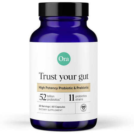 Ora Organic Trust Your Gut: High Potency Probiotic Capsules - 60 Capsules