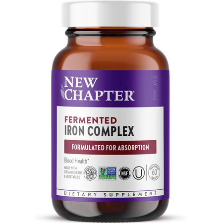 New Chapter Fermented Iron Complex - 60 Tablets