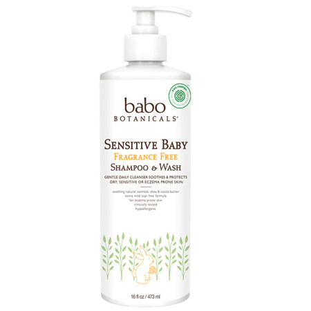 Babo Botanicals Sensitive Baby Shampoo & Wash - Fragrance Free at ...