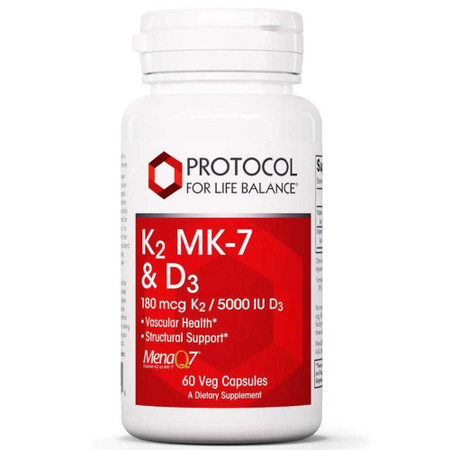 Protocol K2 MK-7 and D3 - 60 Capsules at BeautifiedYou.com