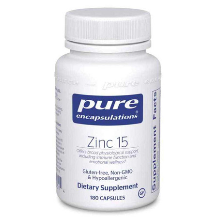 Pure Encapsulations Zinc 15 - 180 Capsules BeautifiedYou.com