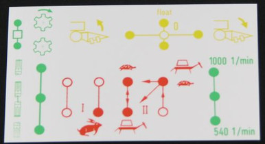 Hydraulic and PTO Control Decal-4255840215