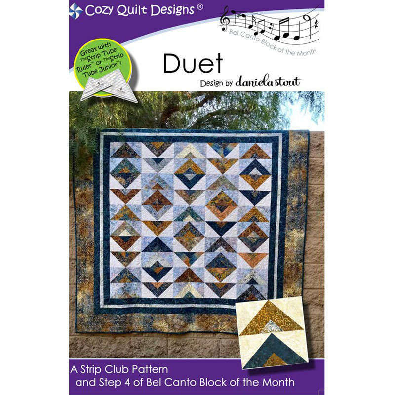 Duet Quilt Pattern For Cozy Quilt Designs Bel Canto Step 4 - Old Mill ...