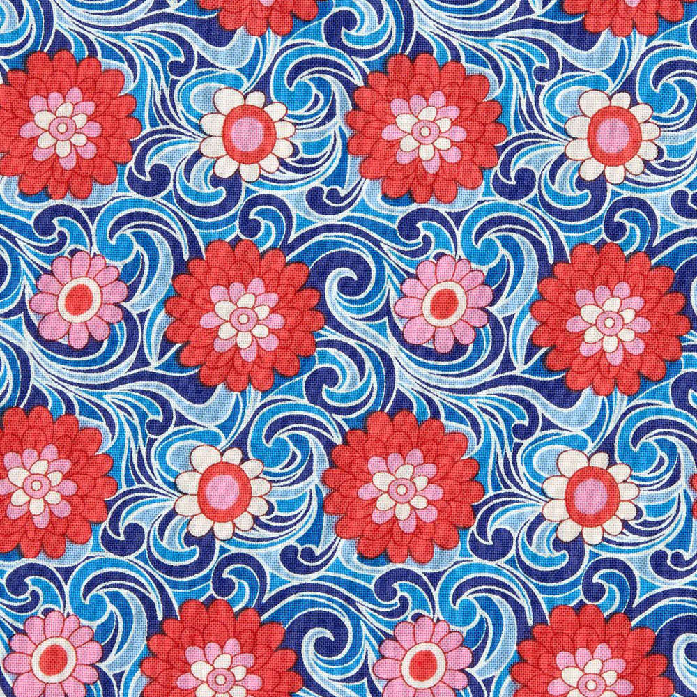Liberty of London Carnaby Collection Carnation Carnival A RETRO INDIGO ...