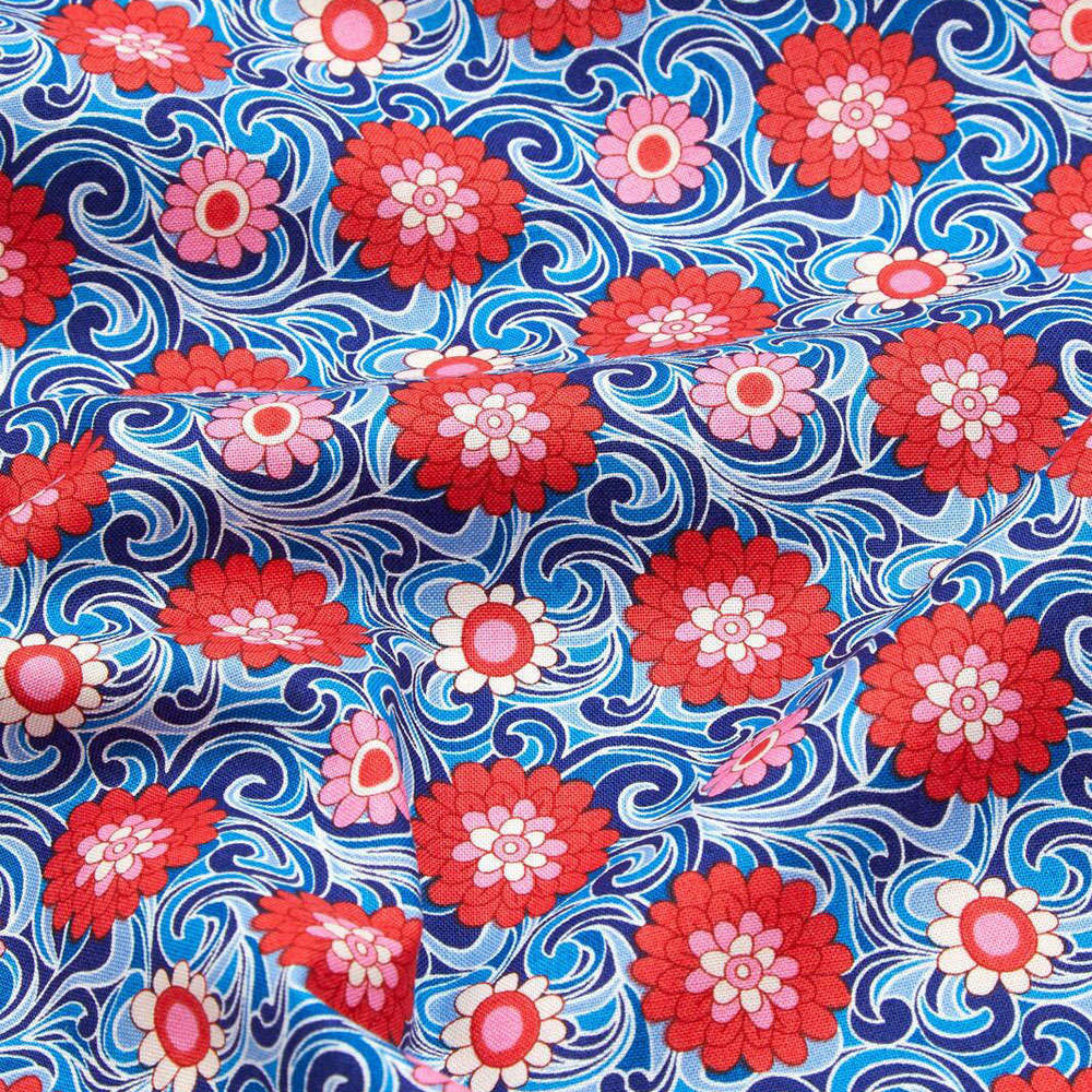 Liberty of London Carnaby Collection Carnation Carnival A RETRO INDIGO ...