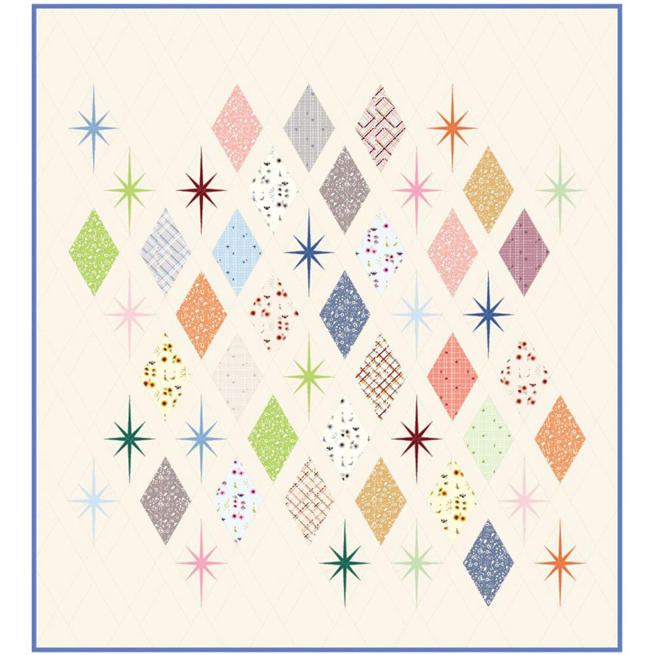 The Atomic Starburst Quilt Pattern By Violet Craft - Old Mill Quilting