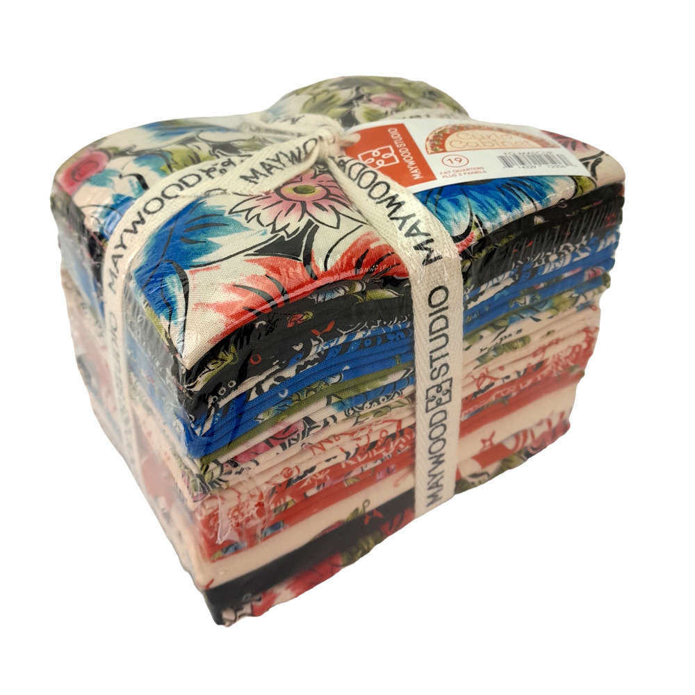 Maywood Studio Curio Cabinet Fat Quarter Fabric Bundle 19pcs + 2 Panels ...