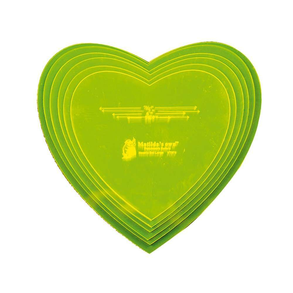 Matildas Own Large Heart Template Set 5.5 Inch to 8 Inch - Old Mill ...