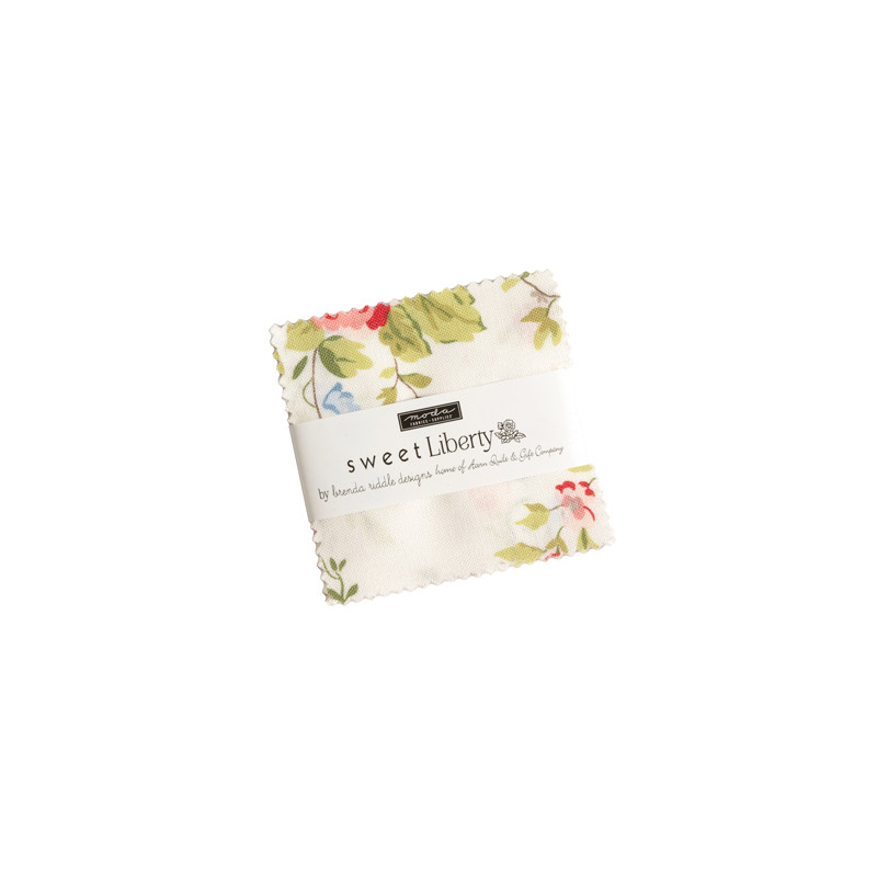 Moda Sweet Liberty Mini Charm Pack 2.5" Squares Fabric By Brenda Riddle ...