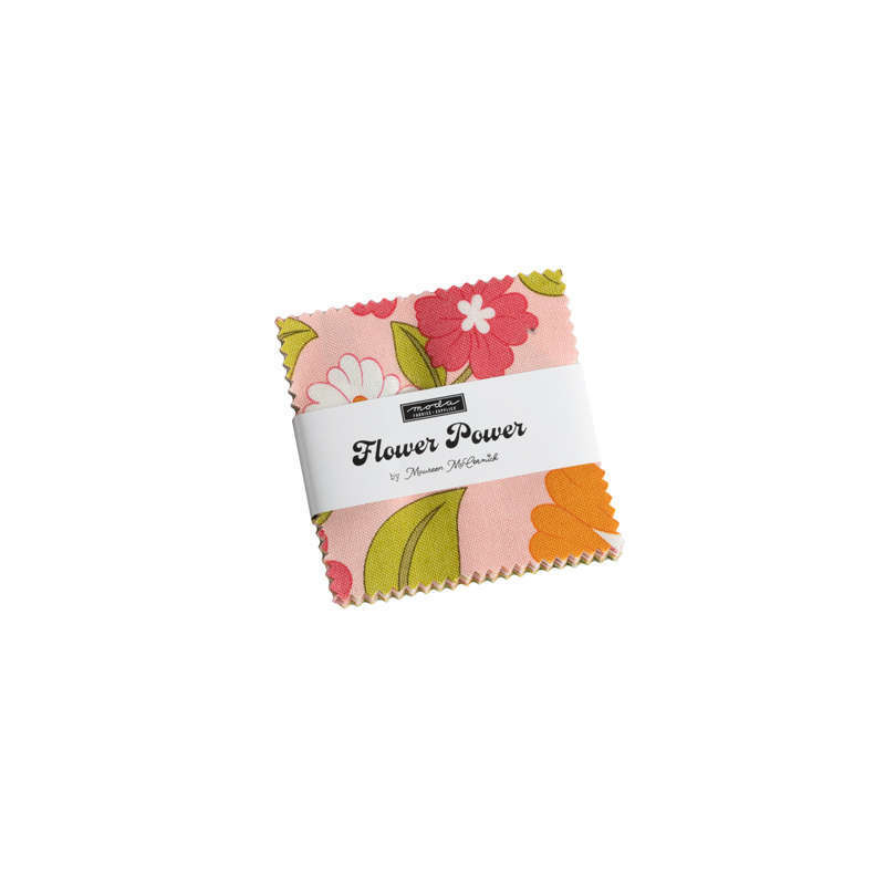Moda Flower Power Mini Charm Pack 2.5" Squares Fabric by Maureen ...