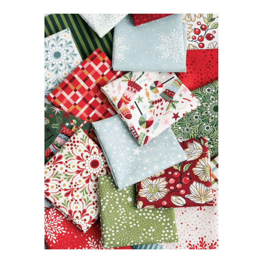 Moda Jolly Good Mini Charm Pack 2.5" Squares Christmas Fabric By Basic ...