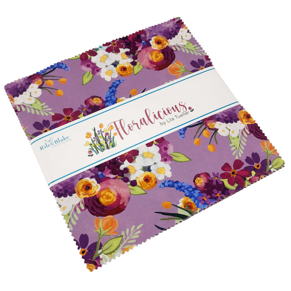 Riley Blake Designs Floralicious 10" Stacker Fabric by Lila Tueller ...
