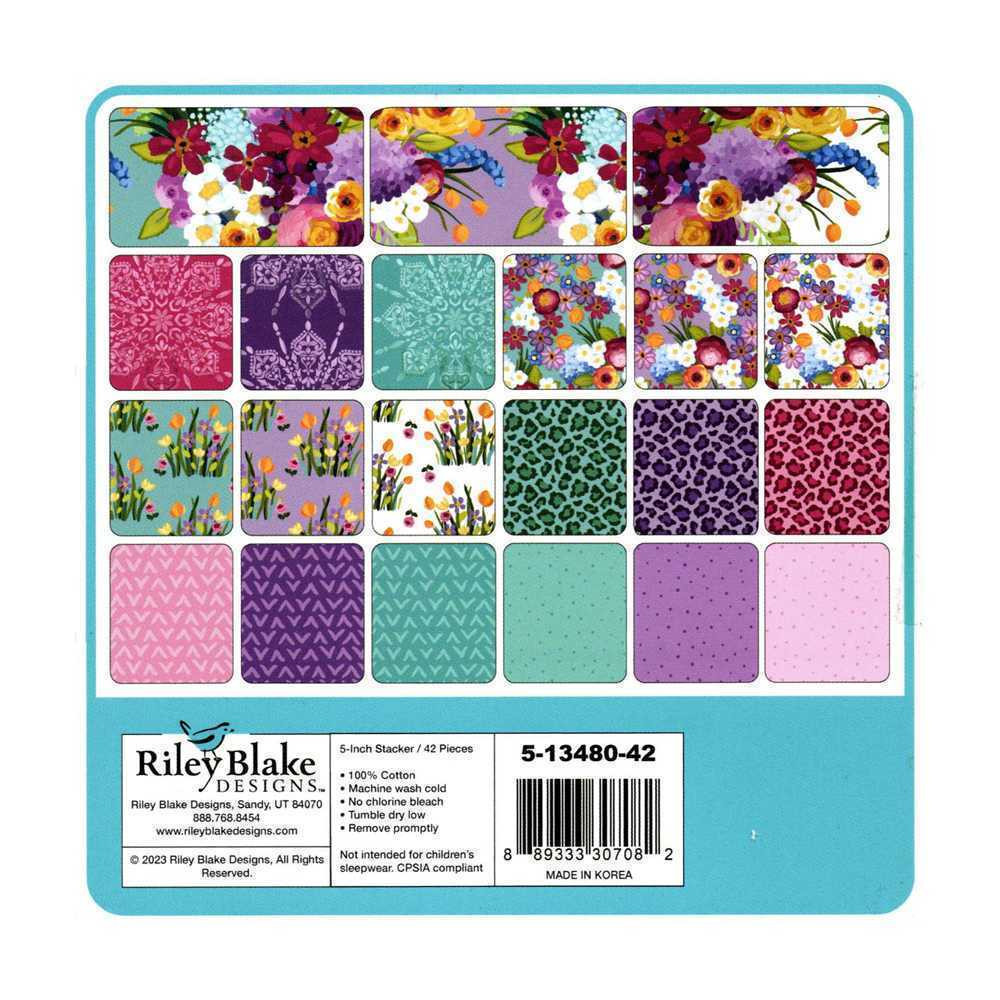 Riley Blake Designs Floralicious 10" Stacker Fabric by Lila Tueller ...