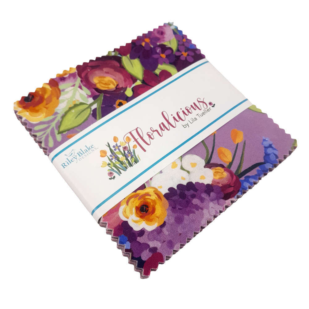 Riley Blake Designs Floralicious 5" Stacker Fabric by Lila Tueller ...