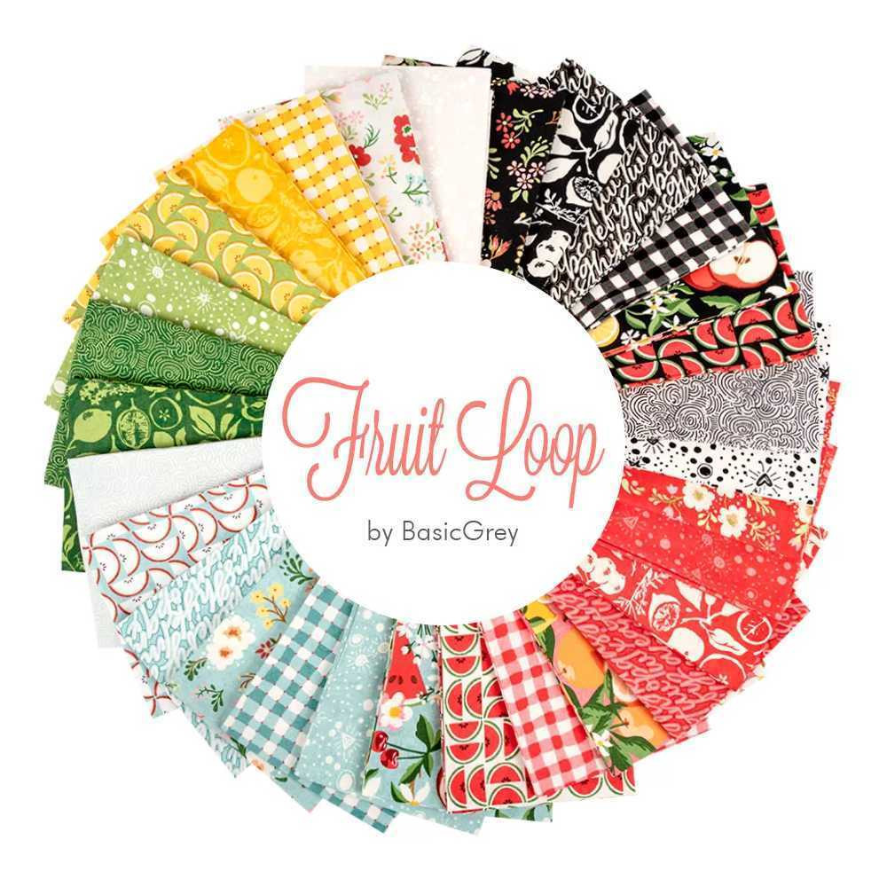 Moda Fruit Loop Layer Cake 10" Squares Fabric by Basic Grey - Old Mill ...