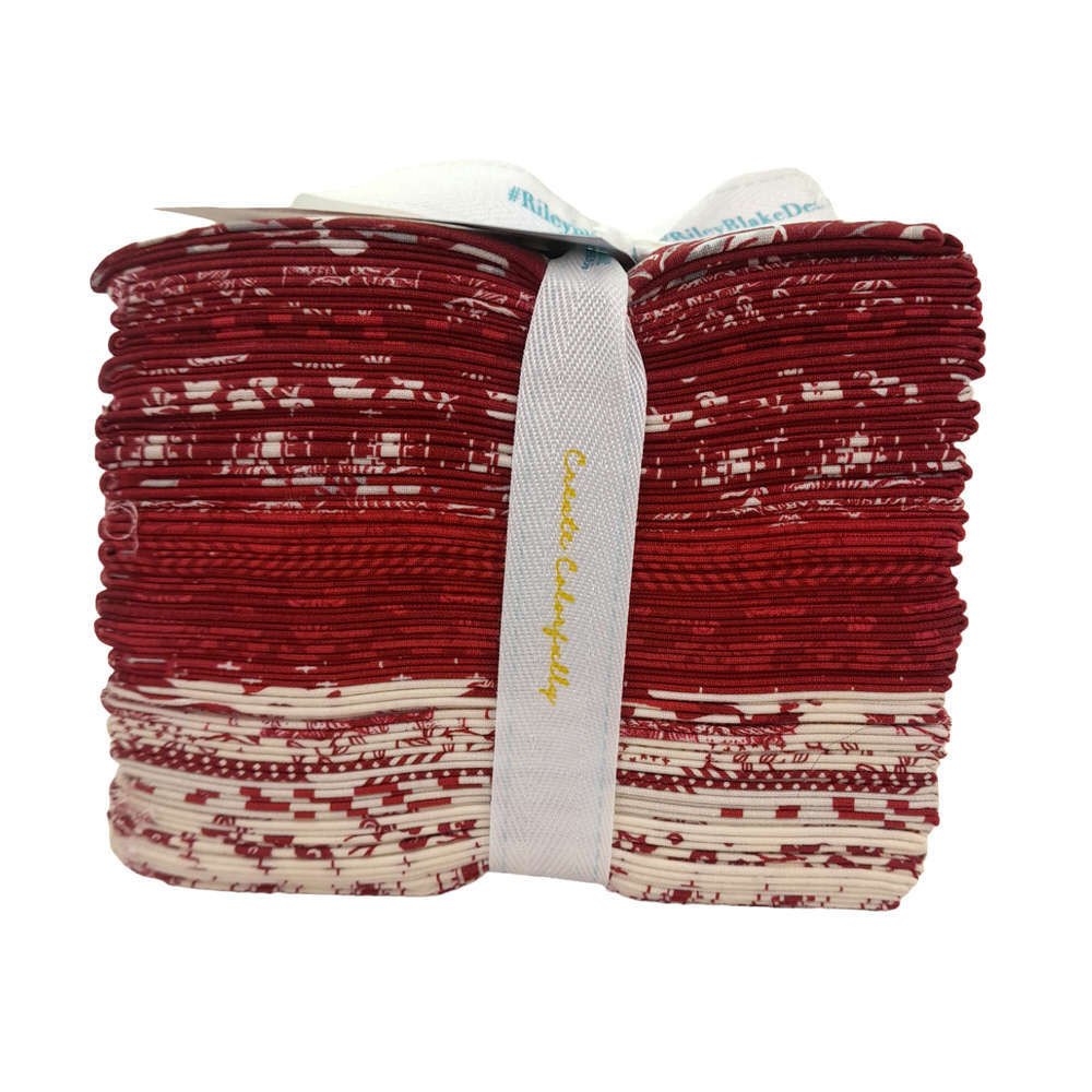 Riley Blake Designs Heirloom Red FQ Bundle Fabric 25pcs by Lila Tueller ...