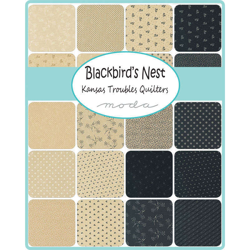 Moda Blackbirds Nest Layer Cake 10" Squares Fabric by Kansas Trouble ...