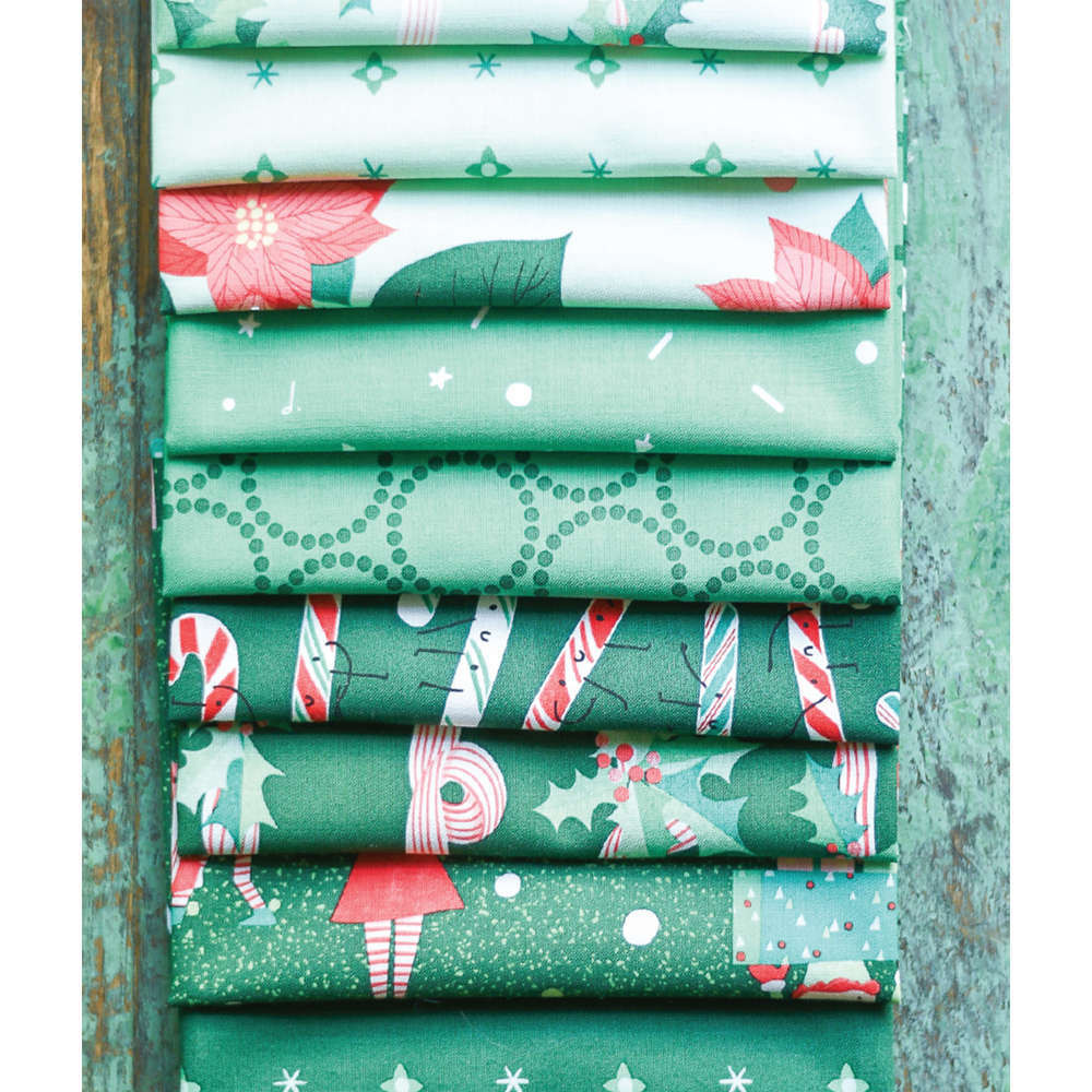 Moda Tiny Christmas Layer Cake 10" Squares Fabric by Lizzy House - Old ...