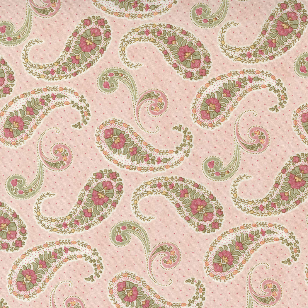Moda Promenade Blush Paisley Waltz Fabric by 3 Sisters M4428214 - Old ...