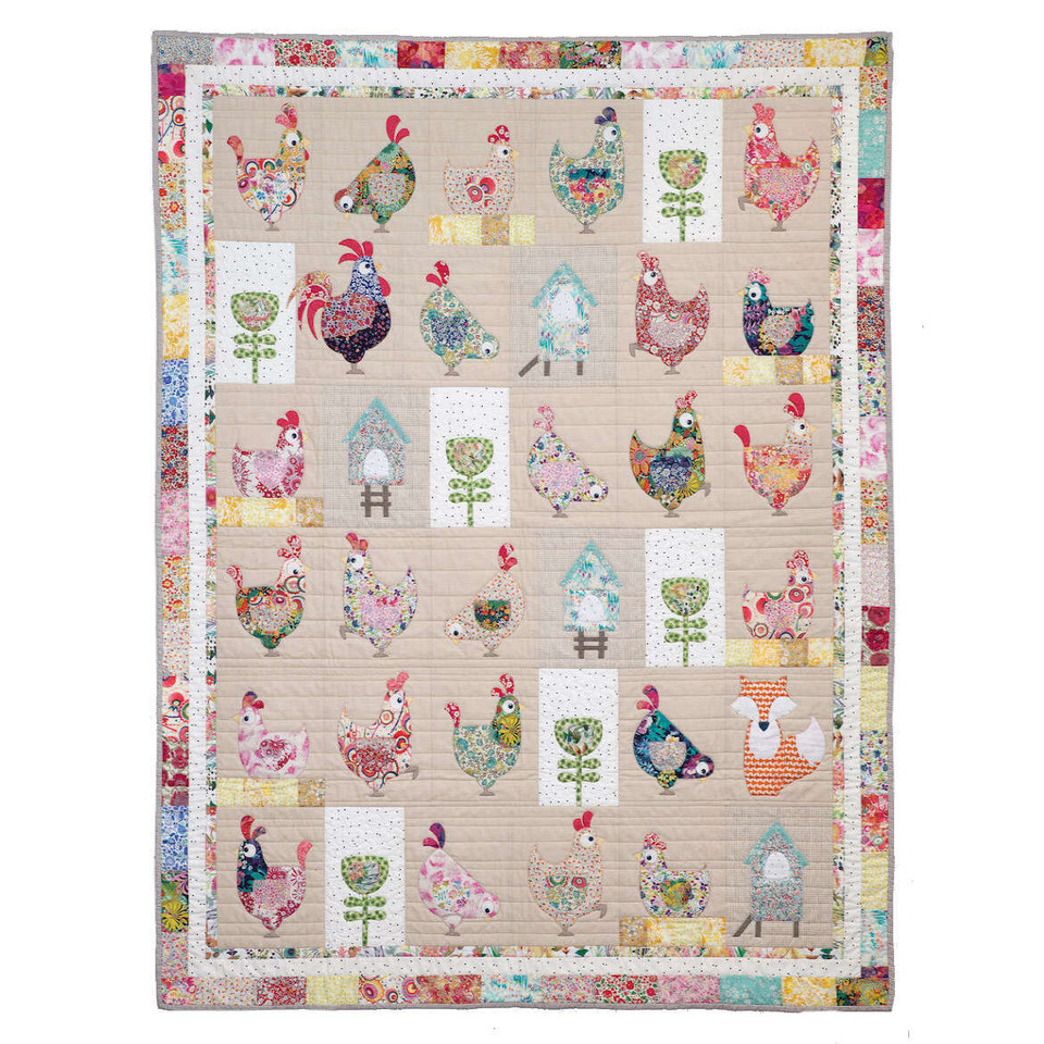 Hen House Applique Quilt Pattern by Claire Turpin Design - Old Mill ...
