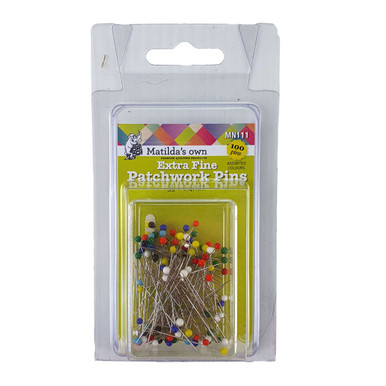 Matildas Own Extra Fine Patchwork Pins 100 Pieces 35mm x 0.4mm - Old ...