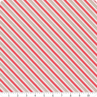Moda Merry and Bright Red Stripe Fabric by Me and My Sister Designs ...