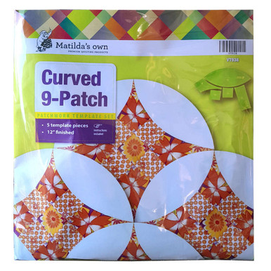 Matildas Own Curved 9 Patch Template 5 Pieces - Old Mill Quilting